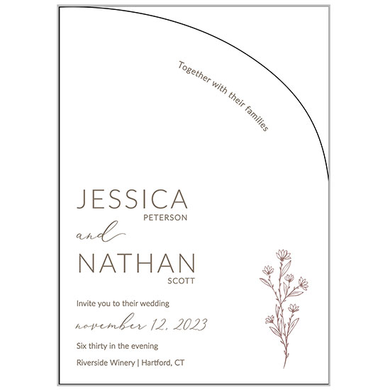 How To Print Your Own Arch Wedding Invitations Save Money