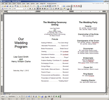 New, Easy-To-Print, Foil Frame Trifold Programs - LCI Paper