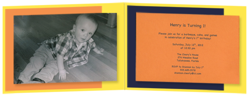 Create Your Own Colorful Booklet Birthday Invitation with a Photo - LCI ...