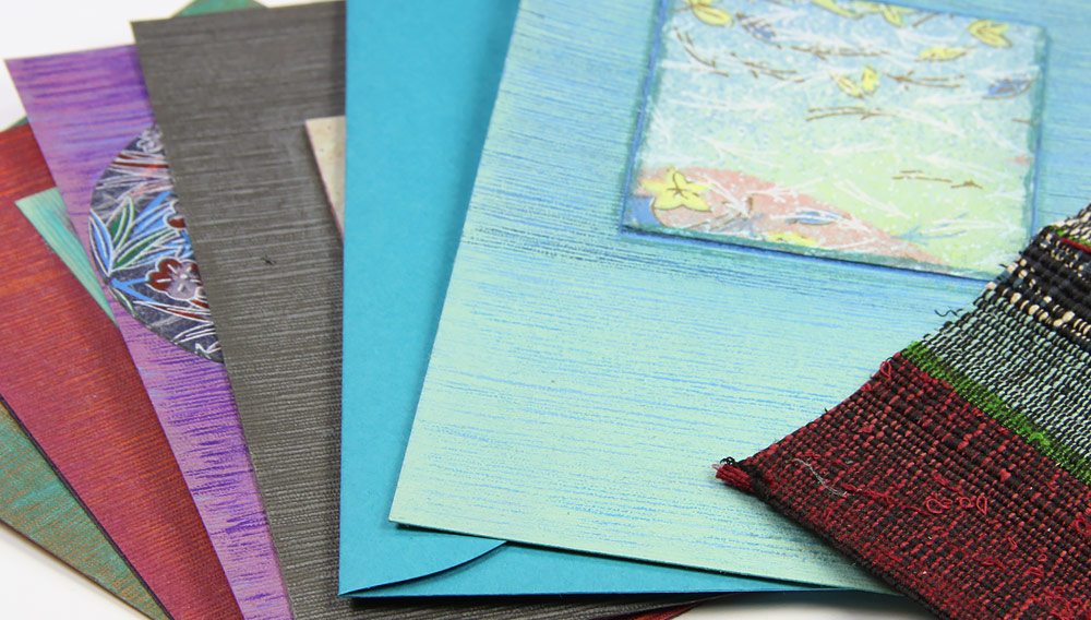Handmade Japanese Linen Greeting Cards by Kalli Halpern - LCI Paper