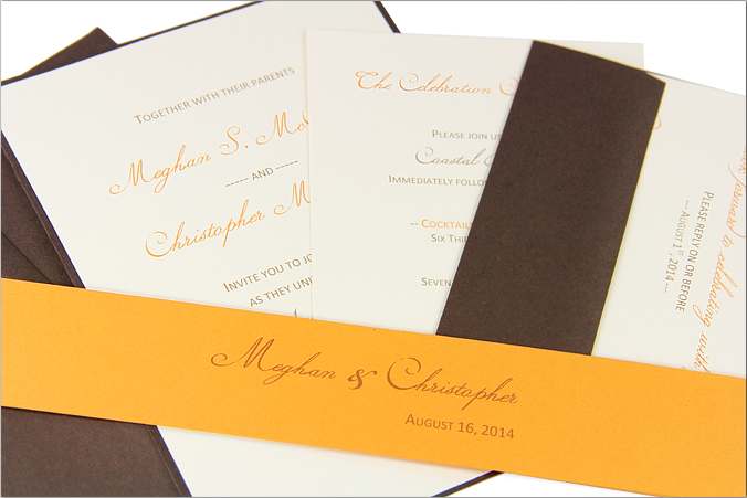 DIY Wedding Invitation Suite with Personalized Band - LCI Paper