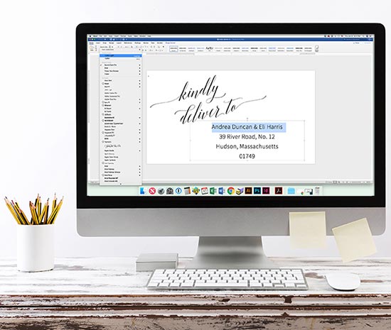 Download Our Free Return Address Wedding Envelope Templates - LCI Paper