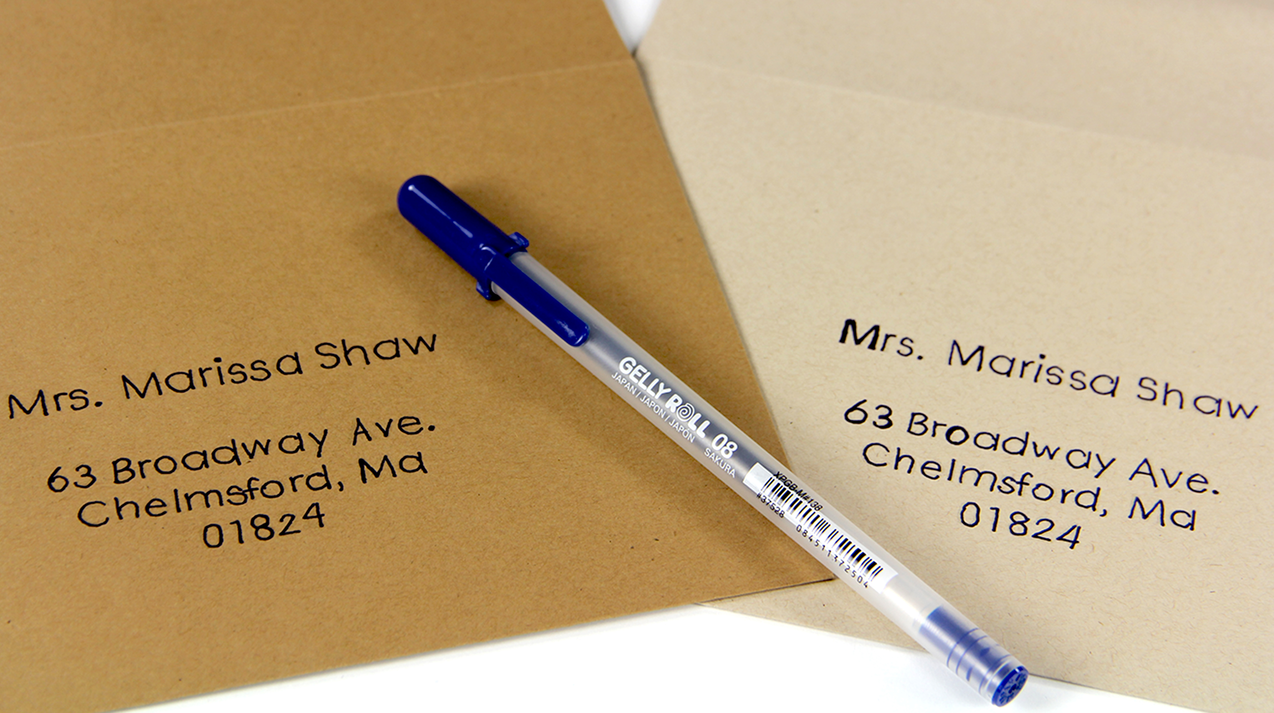 3 Pens To Hand Write On Kraft Envelopes - LCI Paper