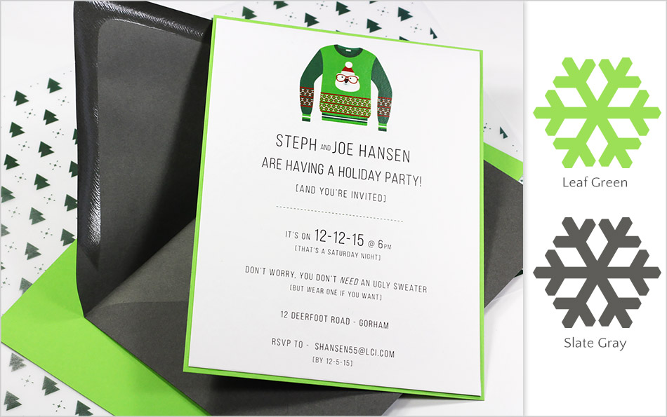 Modern, Offbeat Holiday Card Color Combinations - LCI Paper