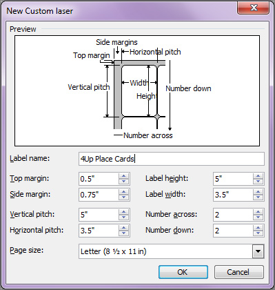 How to Use Microsoft Mail Merge to Print 4up Place Cards - LCI Paper