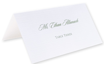 Ribbon Accented Place Cards - LCI Paper