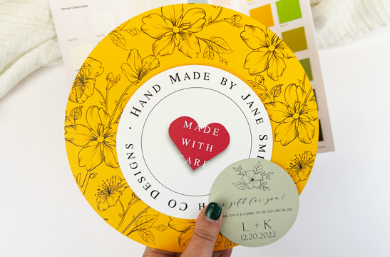 Round Cards Now Available in 3 Sizes & 48 Colors - LCI Paper