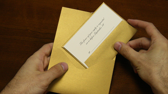 How To Make an Ornate Layered Pocket Card Invitation - LCI Paper