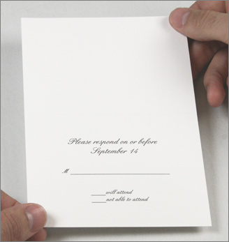How To Print Folding RSVP Cards - LCI Paper