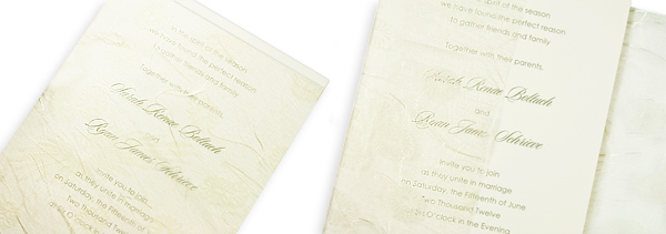 Delicate Tissue Wrapped Invitation Ensemble - LCI Paper