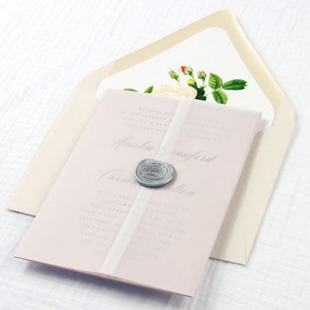 Translucent Paper Wedding Invitation
