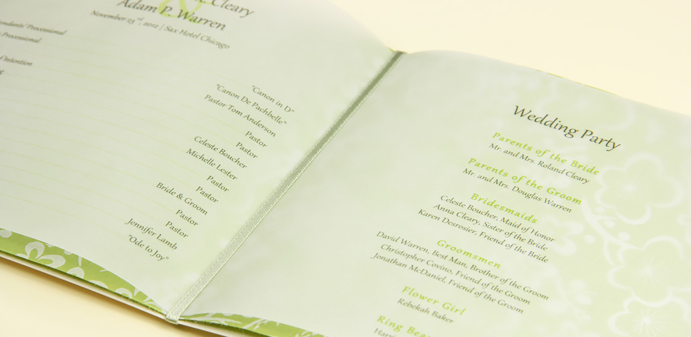 5 Creative Vellum Wedding Program Ideas - LCI Paper