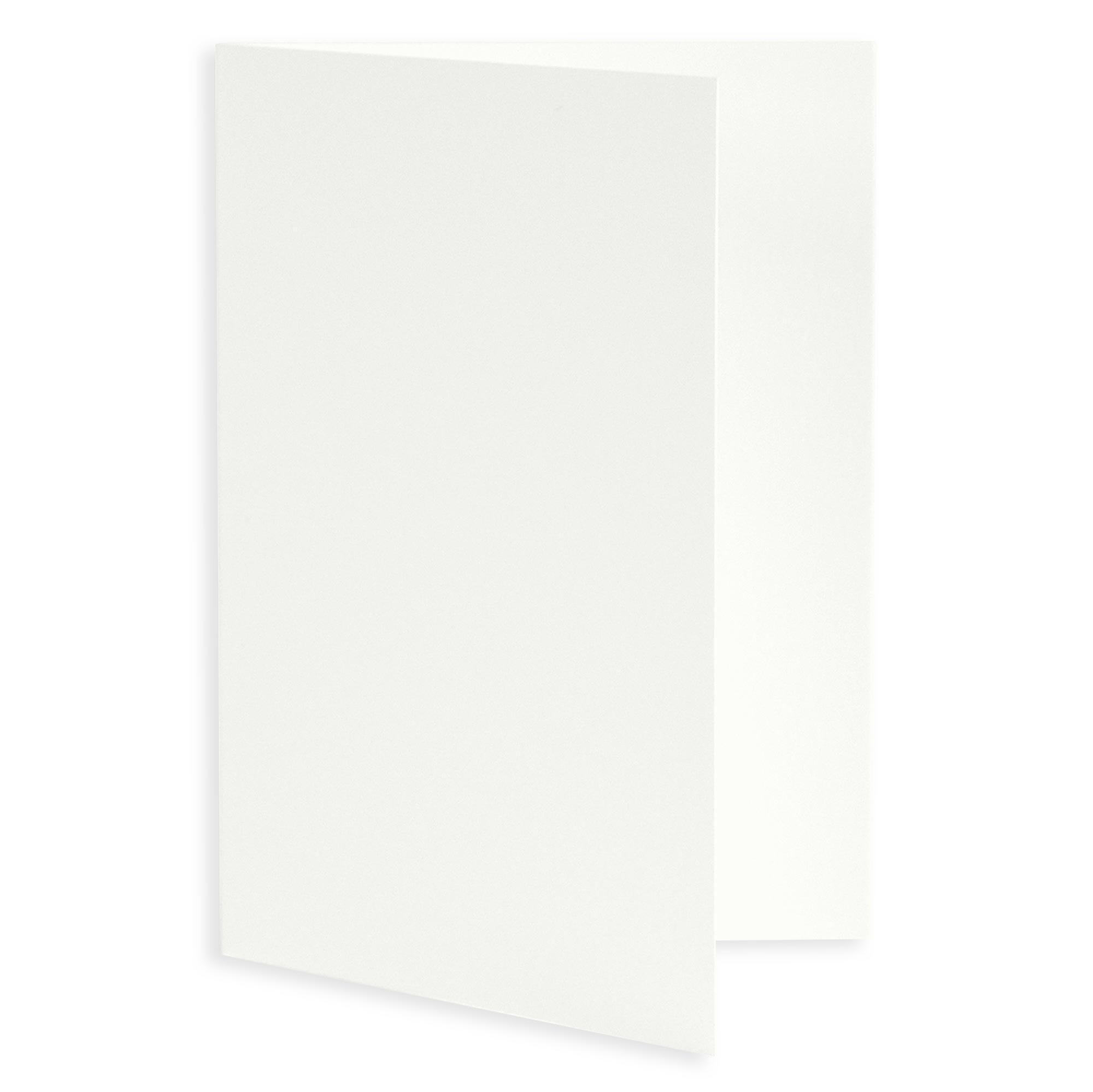 4 1/2 x 6 1/4 LCI Felt Pure White Card Stock, A6 Fold, 80lb - LCI Paper