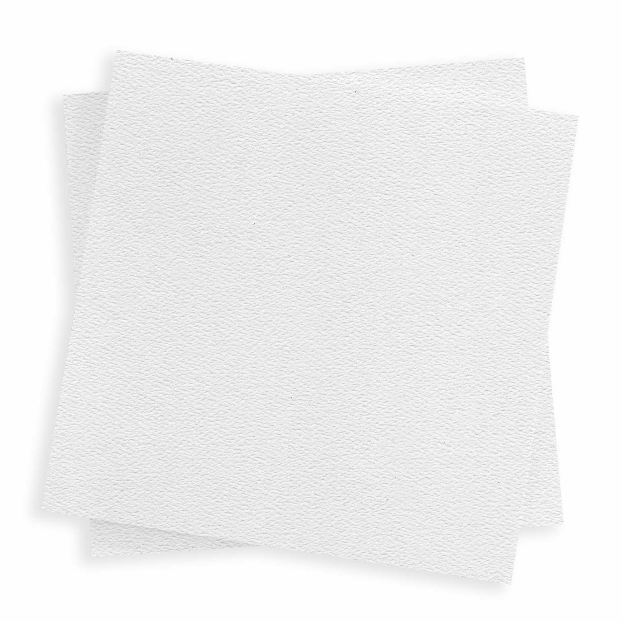 Pure White Square Flat Card - 6 1/4 x 6 1/4 LCI Felt 80C - LCI Paper